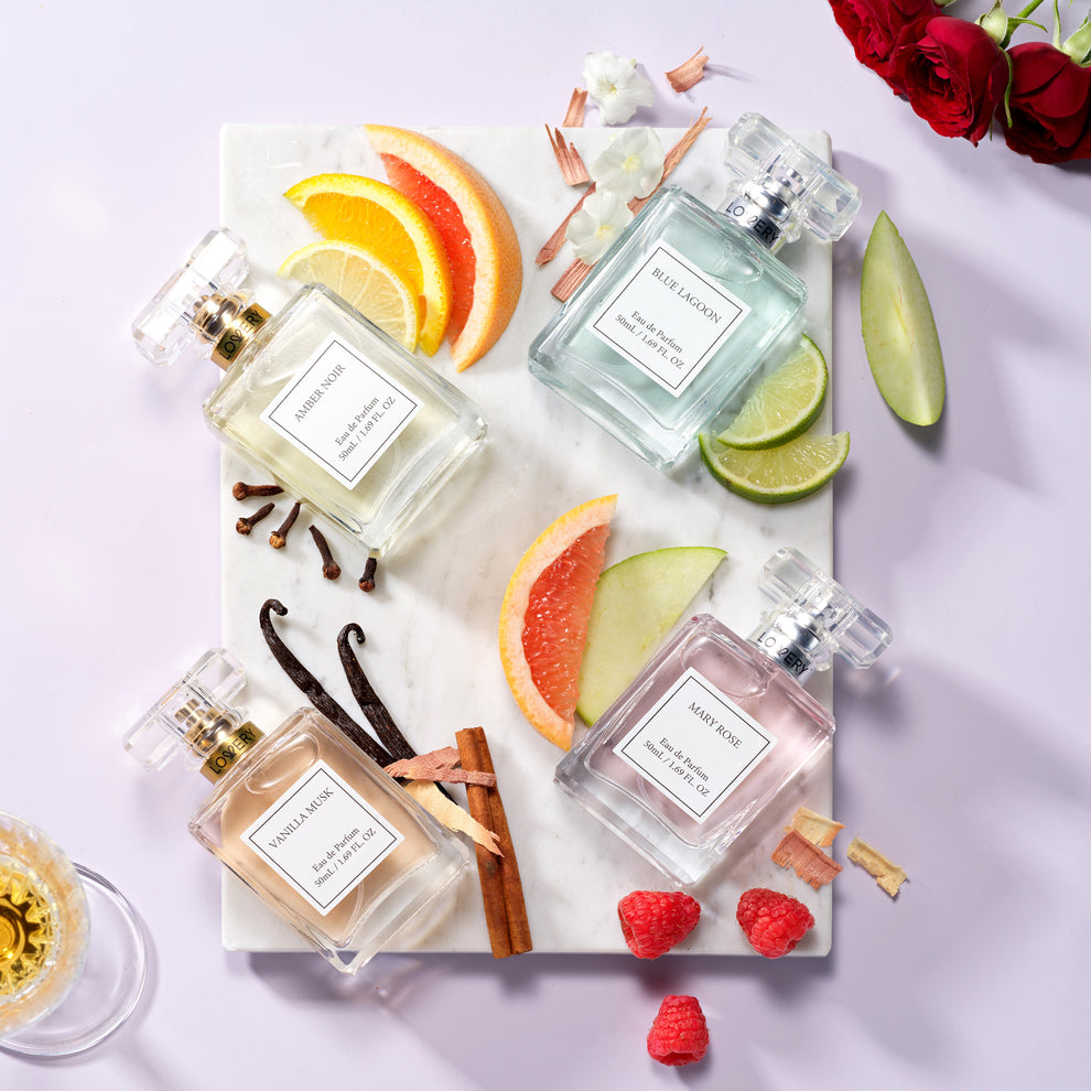 Perfume Set for Women - 4pc Floral Parfum Sampler Valentine's Day Gifts ...